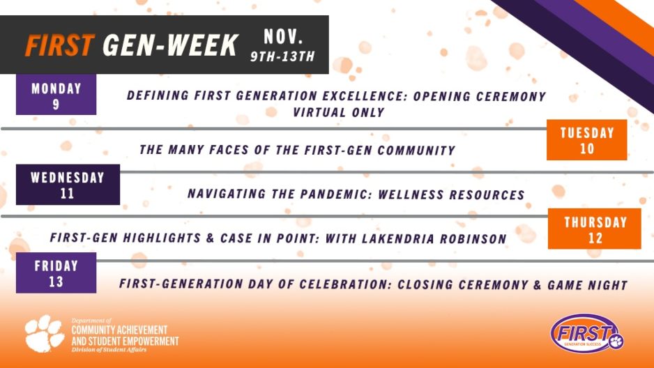 First-generation college students celebrated with week of events ...