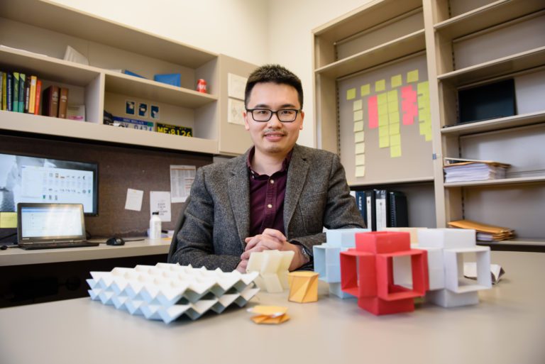 Suyi Li’s origami research wins him national recognition as rising star in adaptive structures ...