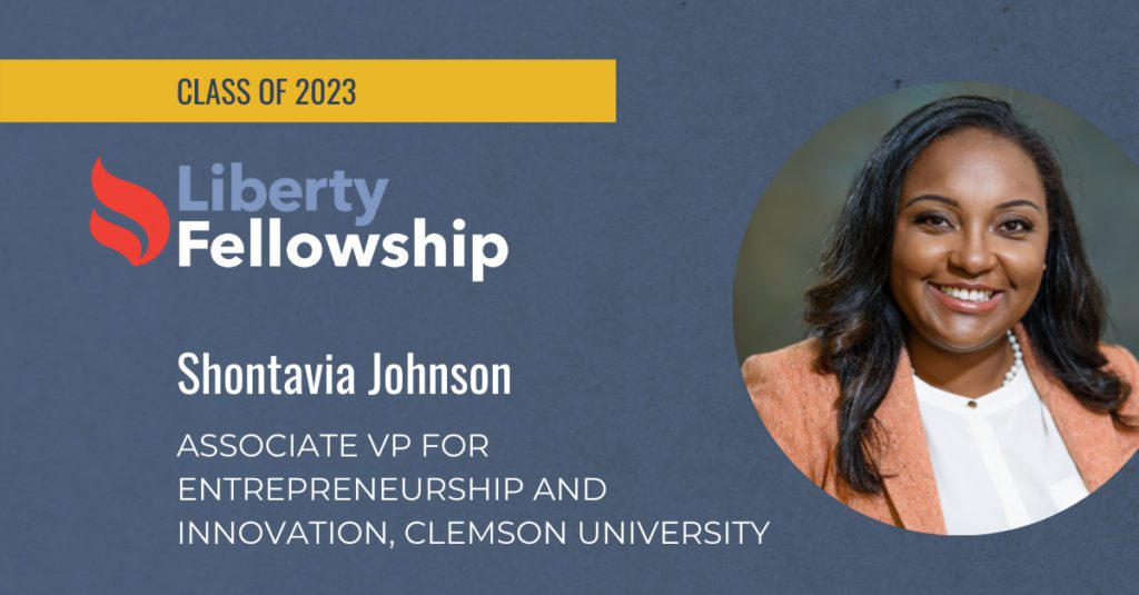 Associate Vice President for Entrepreneurship Shontavia Johnson attends ...