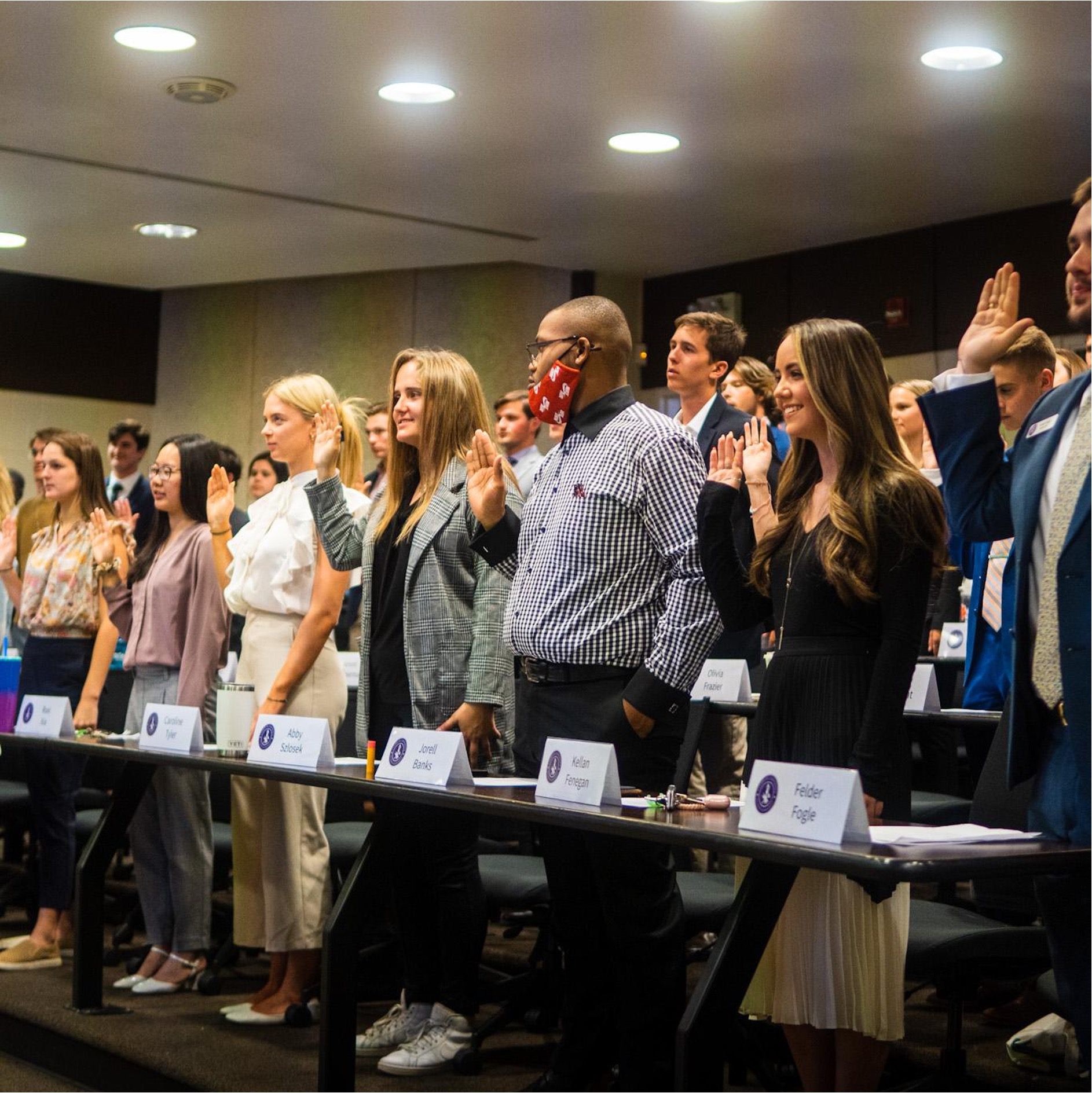 Inside the professional atmosphere: Student senators work to enact ...