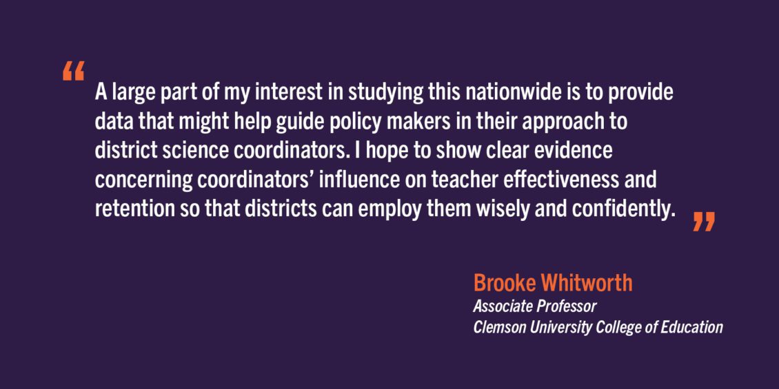 Clemson researcher examines school science leaders’ effect on teacher ...