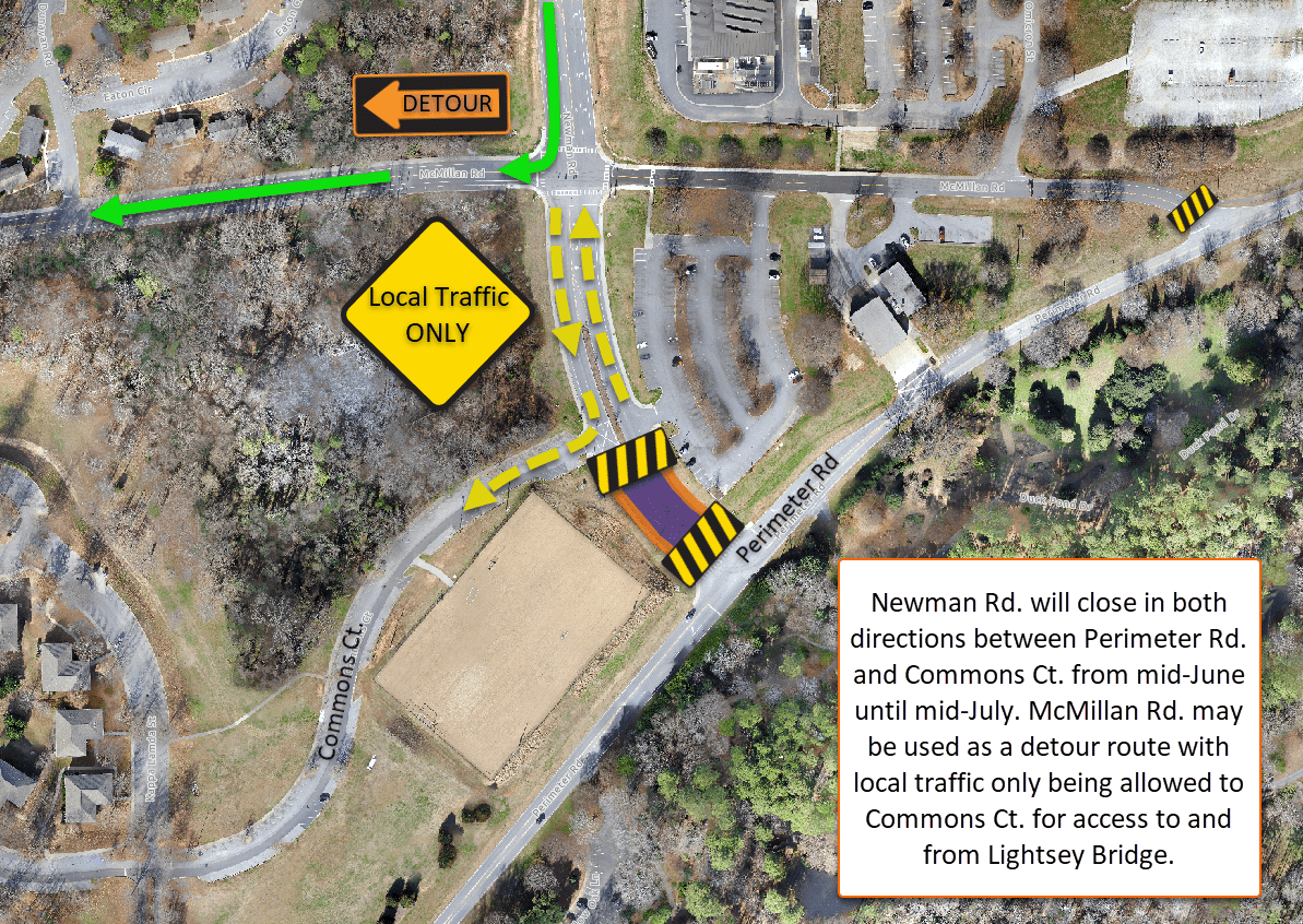 Portions of Cherry, Newman Roads to close for construction | Clemson News
