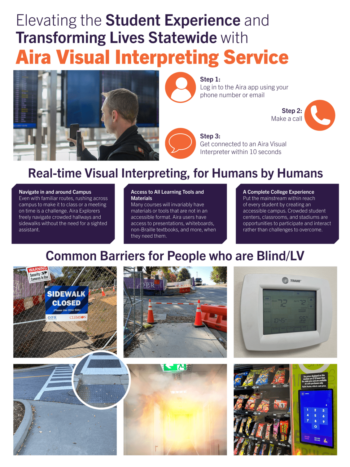 Aira visual interpreting service now available for Clemson employees ...