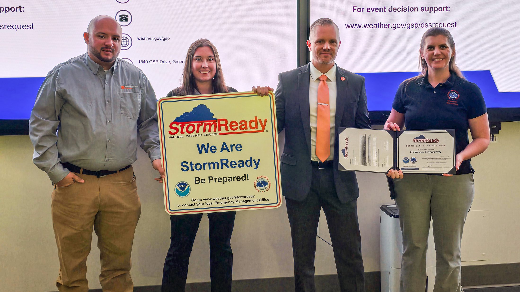 Clemson University receives preparedness recognitions from National ...
